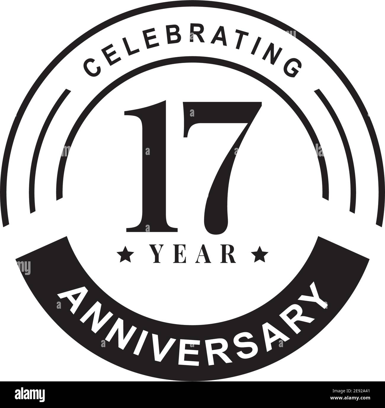 17 birthday logo hi-res stock photography and images - Alamy