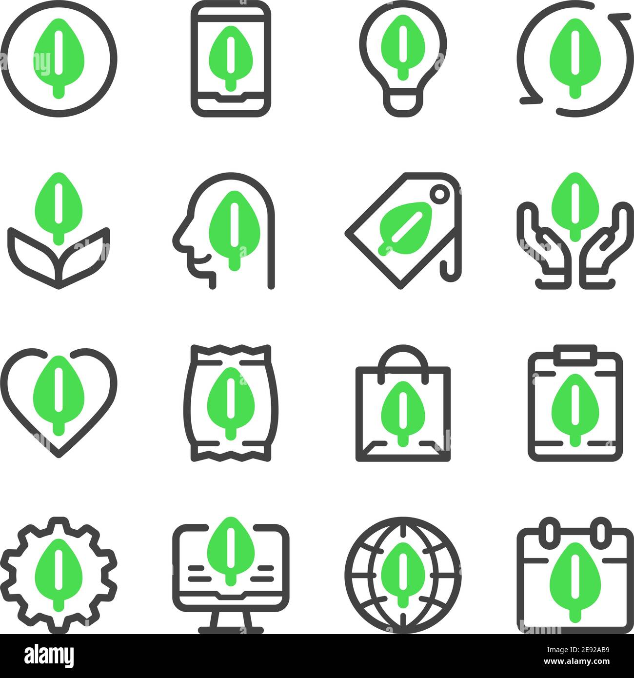 eco icon set,vector and illustration Stock Vector Image & Art - Alamy