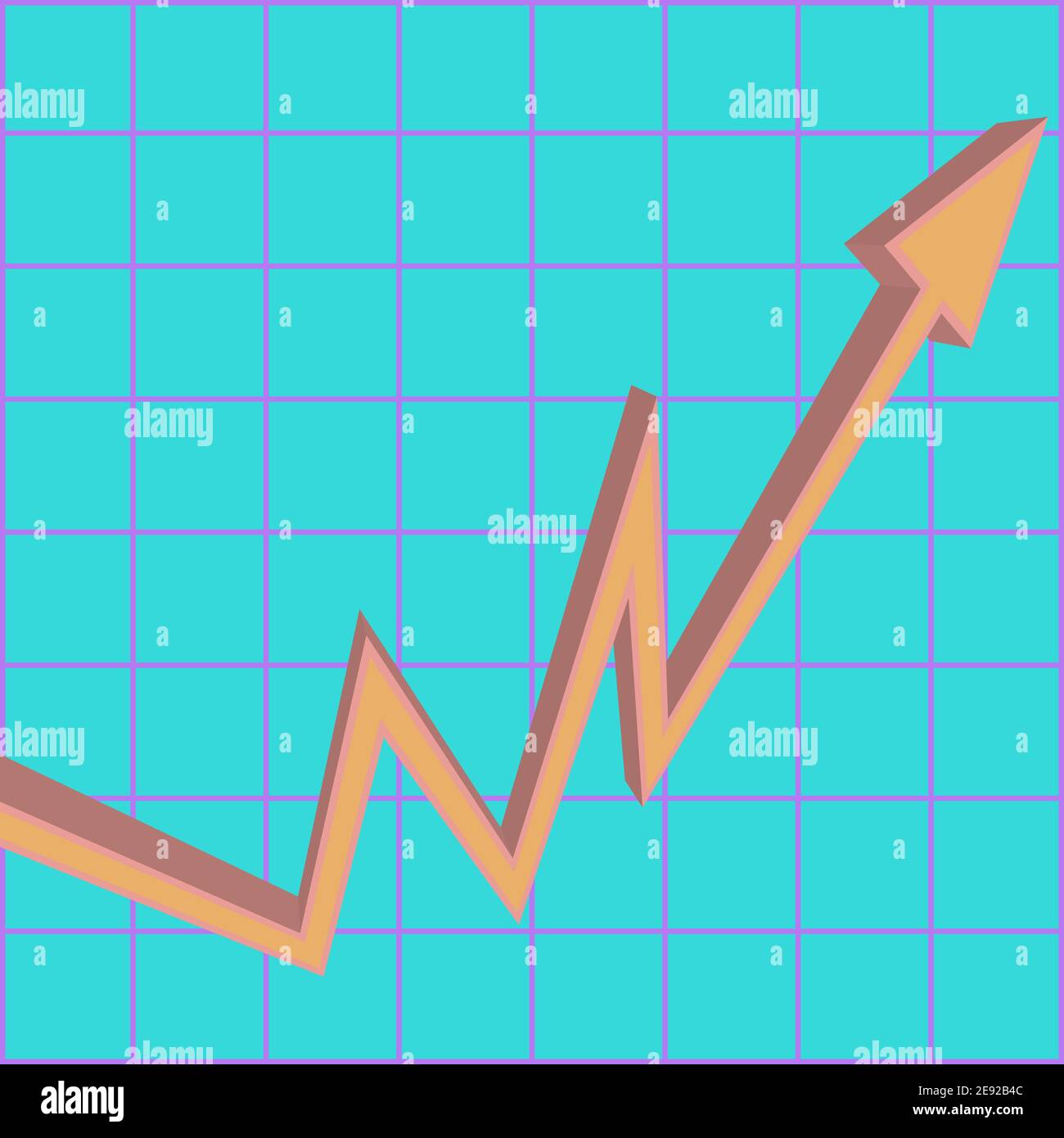 An abstract 3d neon uptrend arrow background image Stock Vector Image ...