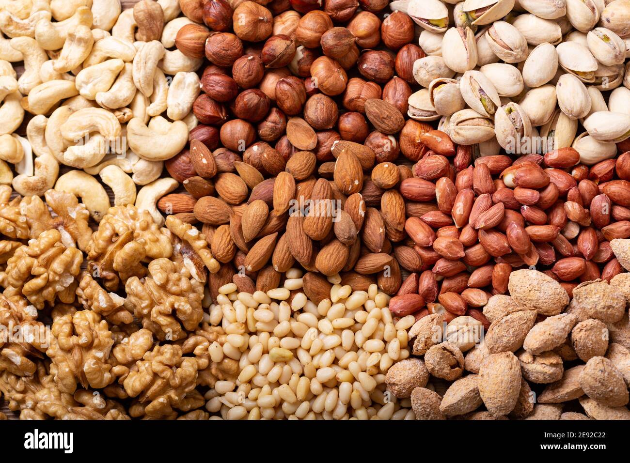 Top view mixed nuts on hi-res stock photography and images - Alamy