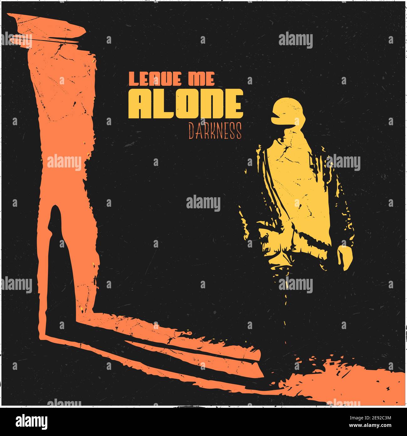 Alone on road Stock Vector Images - Alamy