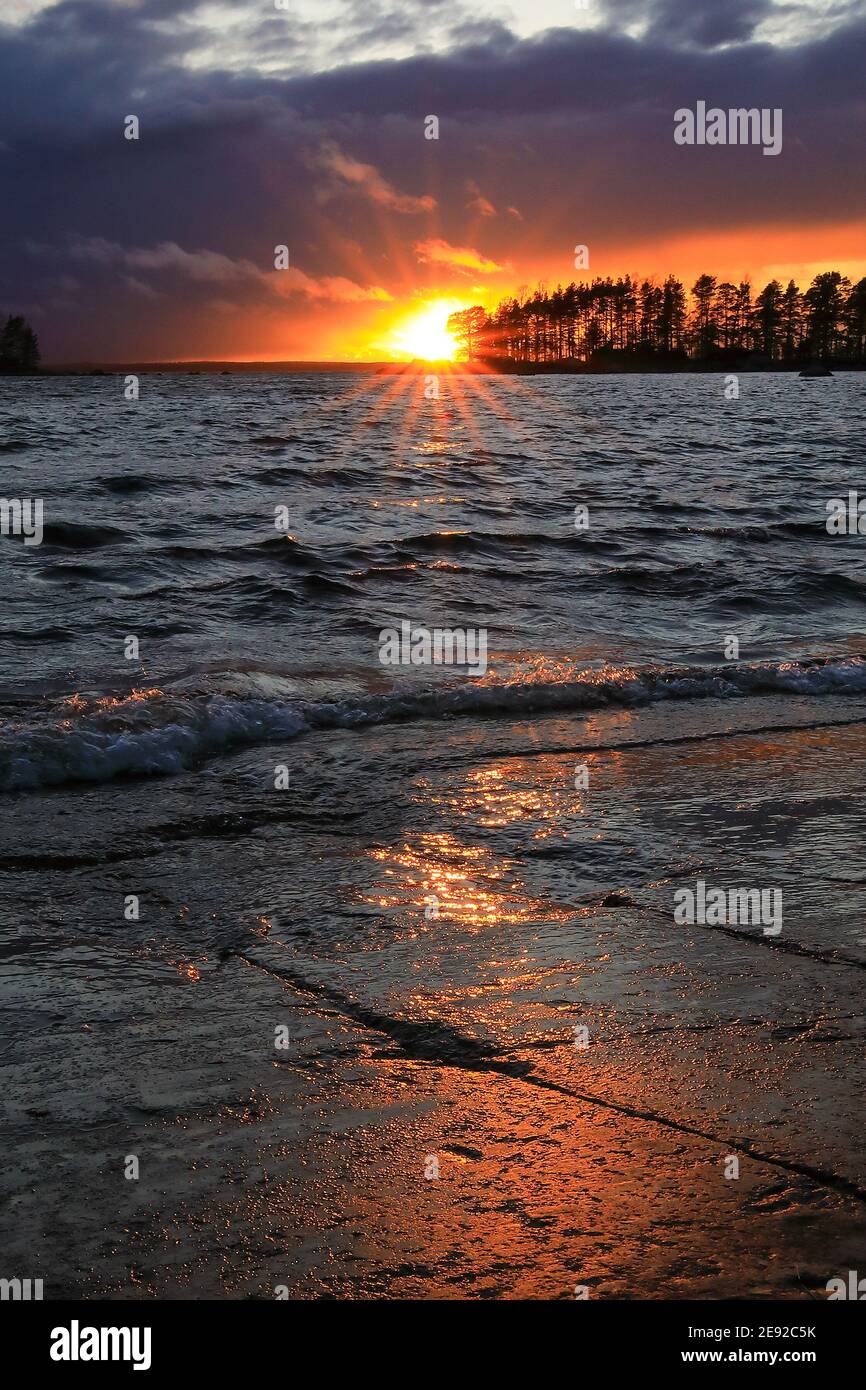 Archipelago sunset hi-res stock photography and images - Alamy
