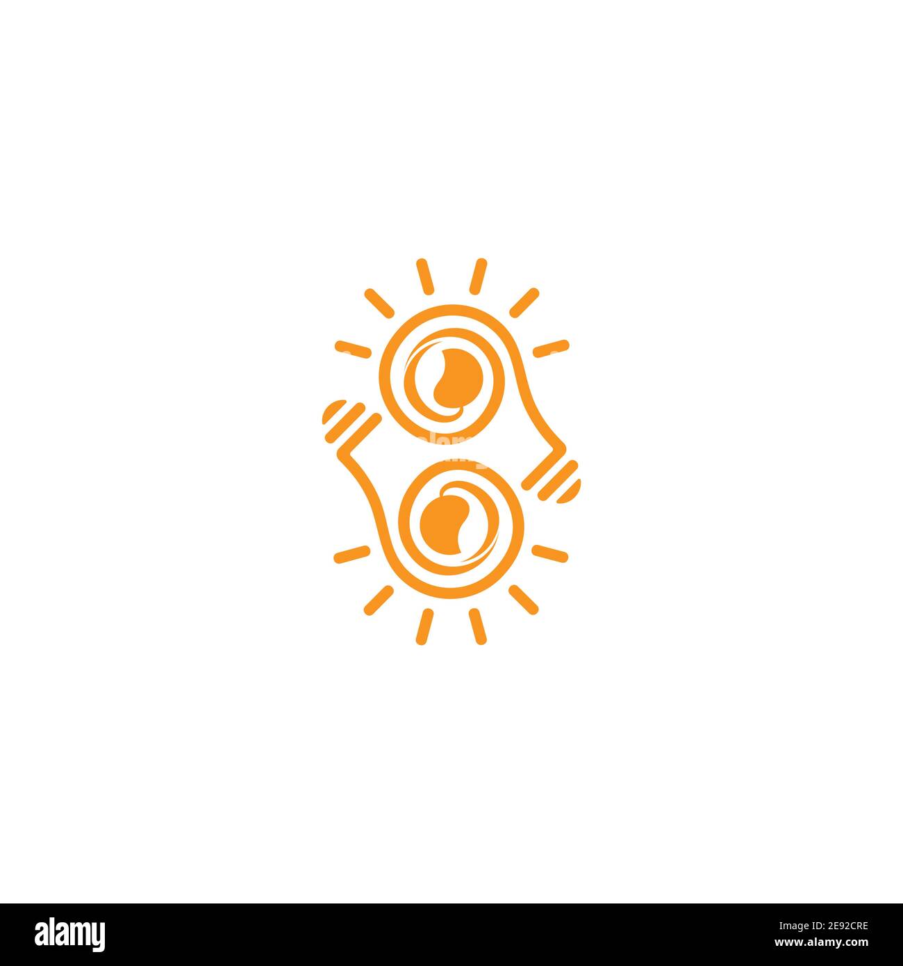 light bulb smart idea connection symbol vector Stock Vector Image & Art ...