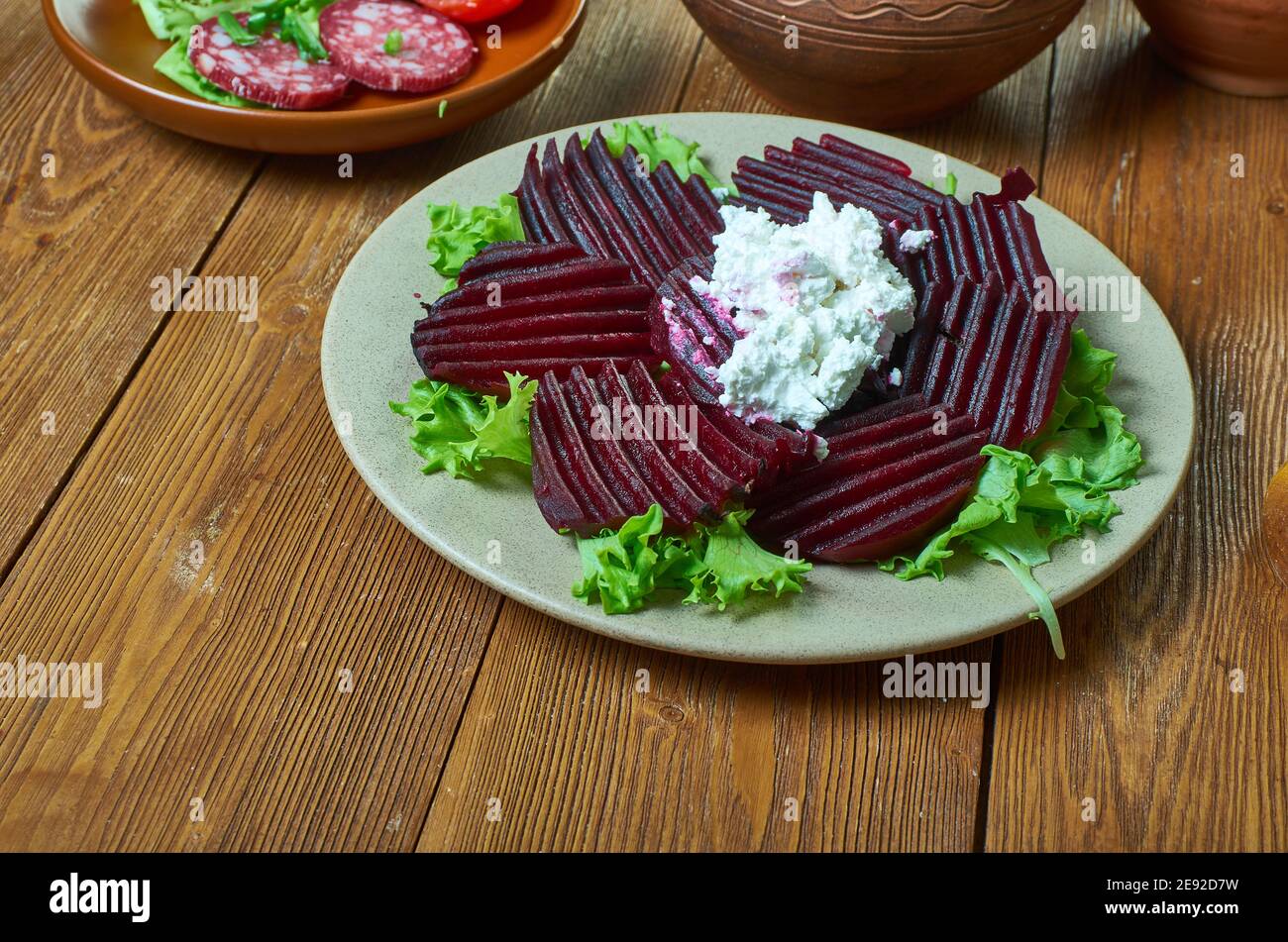 Patzaria salata, Greek-style beet salad Stock Photo - Alamy
