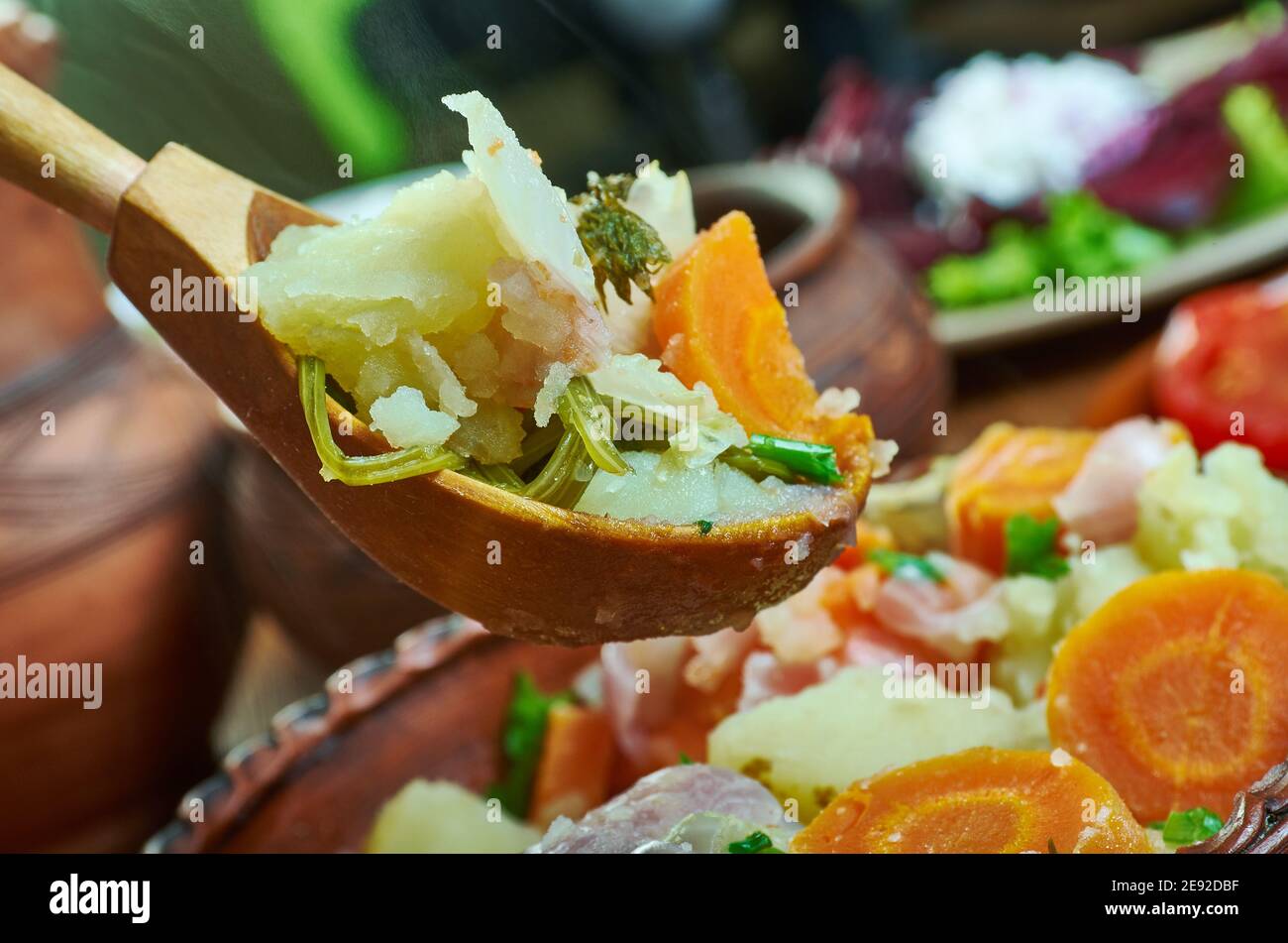 Russian traditiona Root Vegetable Stew - Ragu Iz Ovoshej close up Stock ...