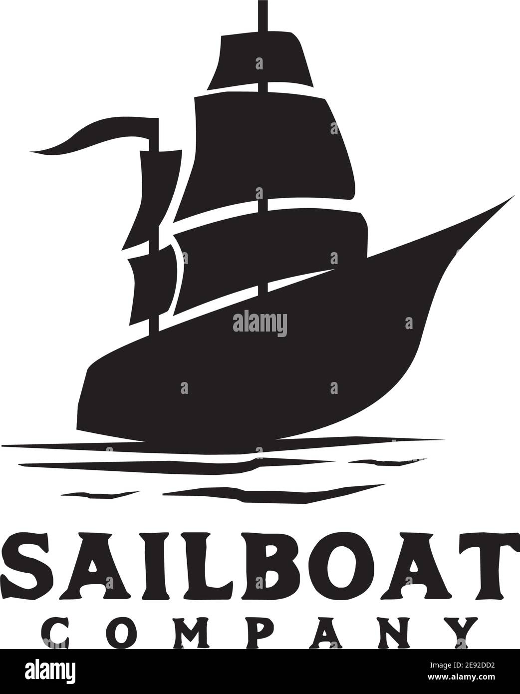 Sail boat icon logo design vector template illustration Stock Vector ...