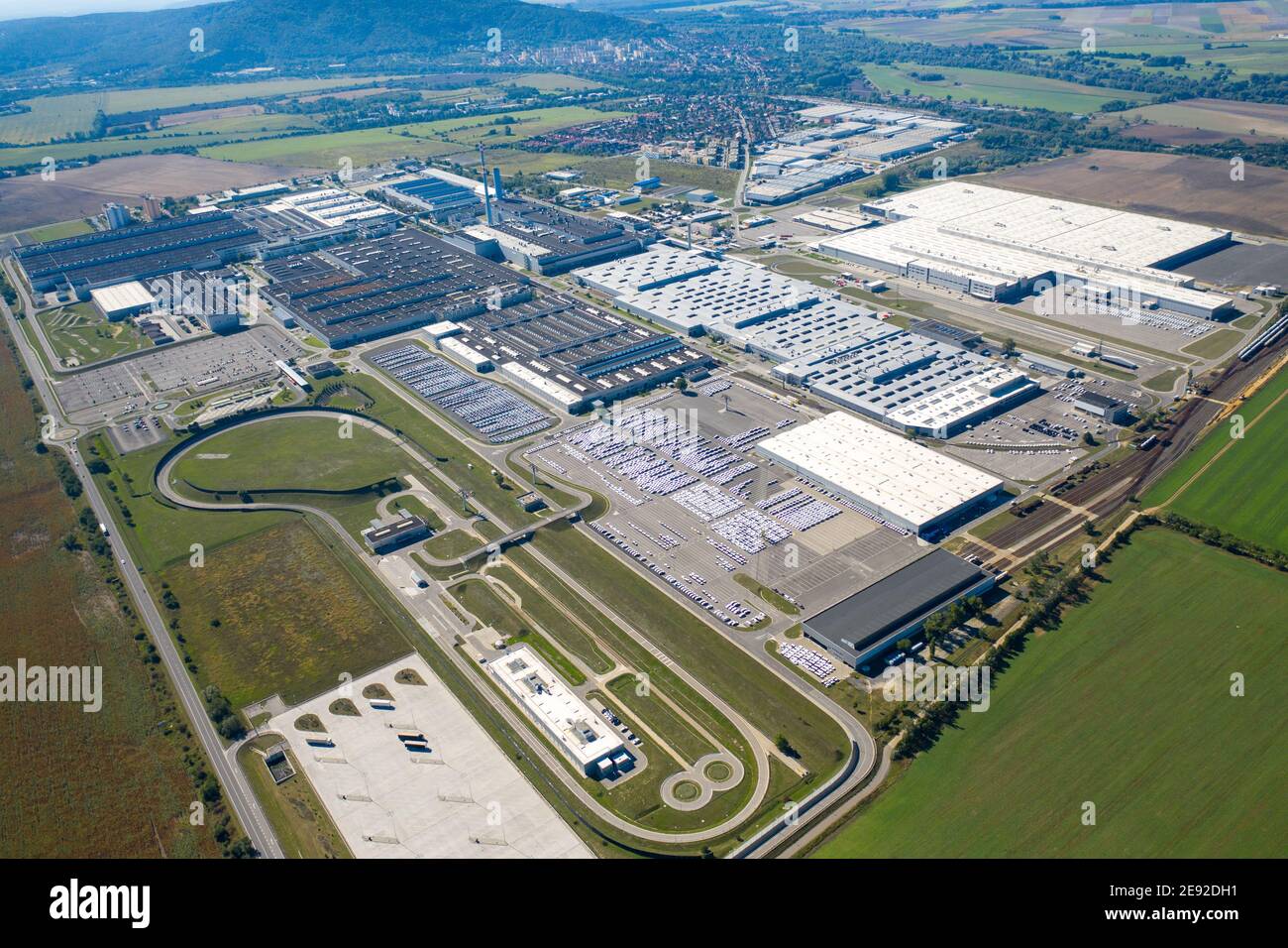 Aerial View Volkswagen Plant Factory High Resolution Stock Photography ...