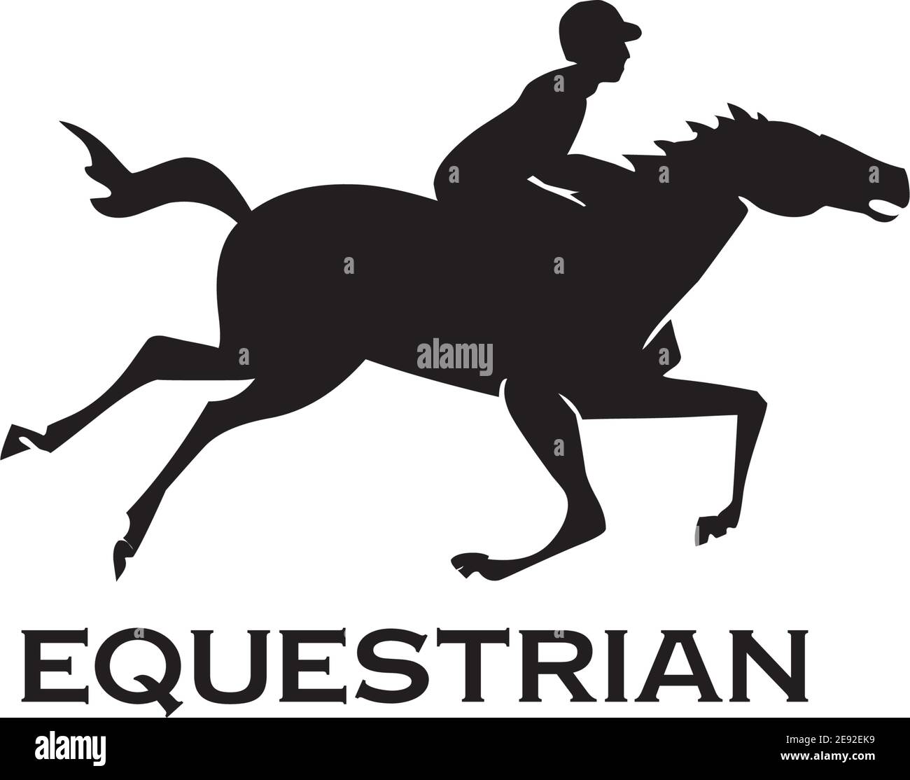 Equestrian logo hi-res stock photography and images - Alamy