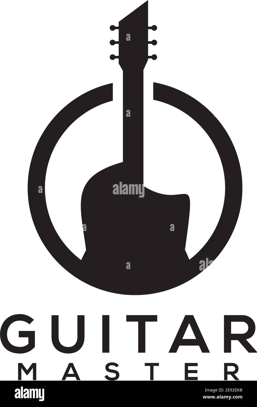 Guitar icon logo design vector template illustration Stock Vector Image ...