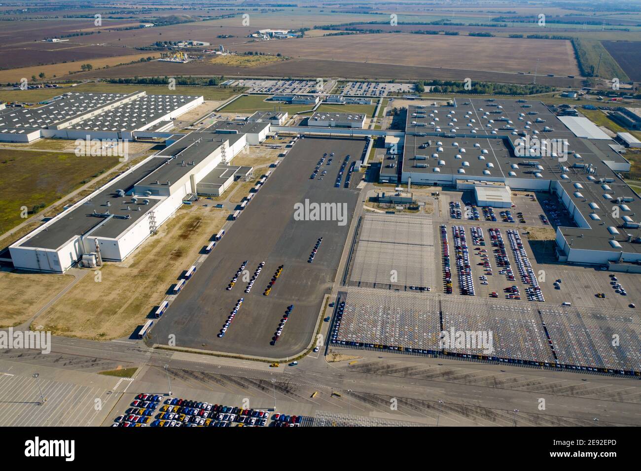 Aerial View Volkswagen Plant Factory High Resolution Stock Photography ...