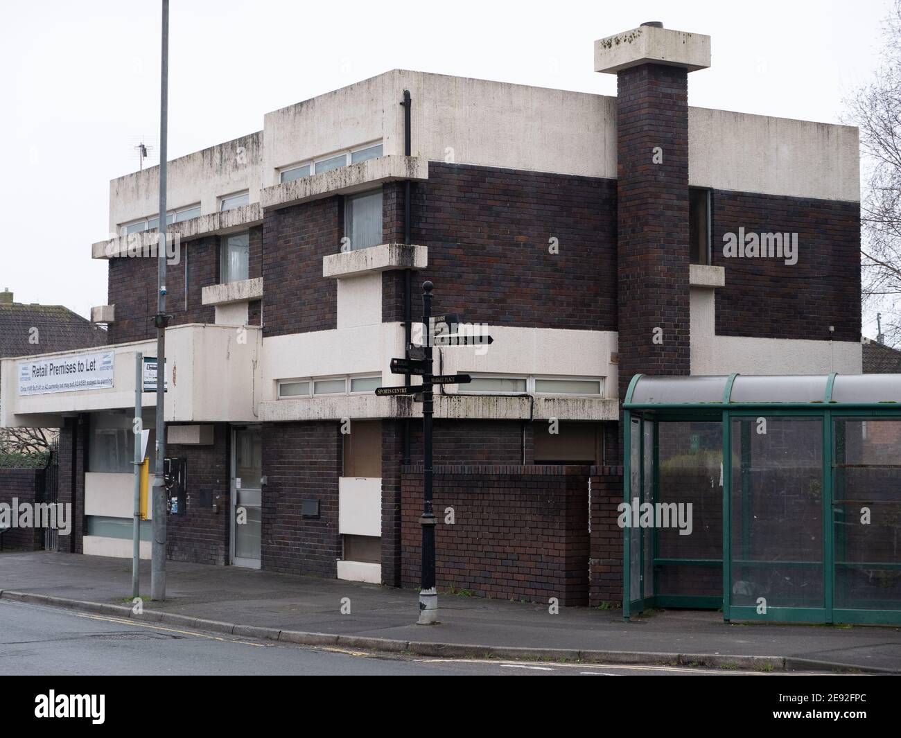 A closed branch of Barclays Bank in Westbury, Wiltshire, England, UK ...