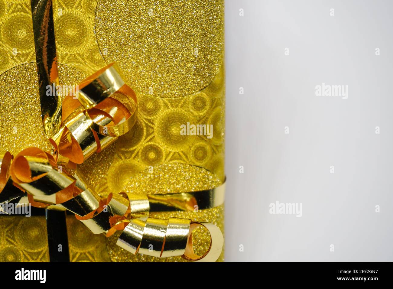 Boxes of presents and gifs of different shapes sizes and colours Stock ...