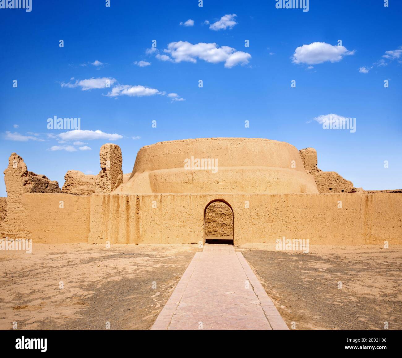 Xinjiang turpan city ruins of gaochang city Stock Photo - Alamy