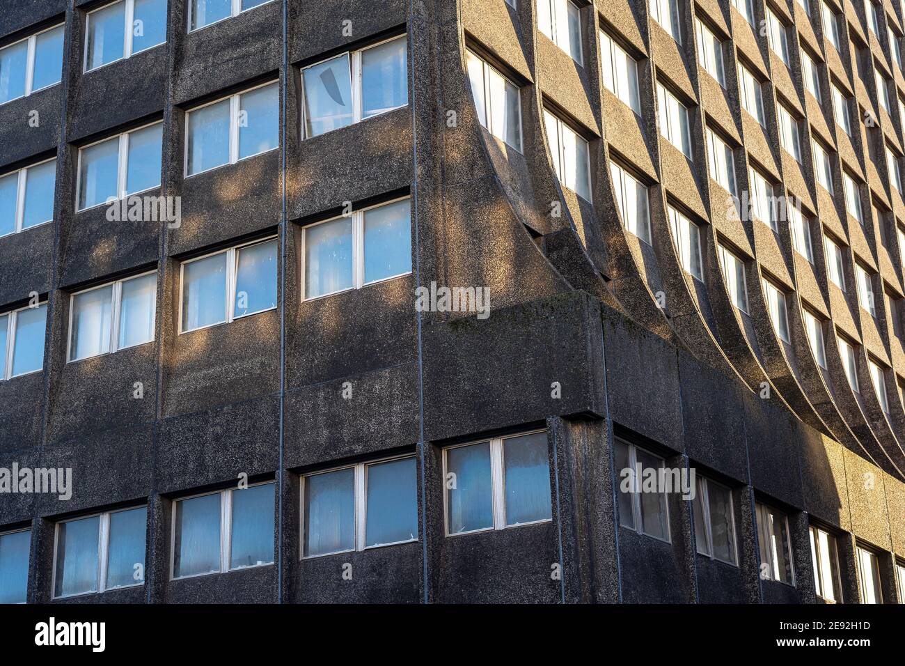 high-rise apartment block in middlesbrough, north yorkshire, uk Stock ...