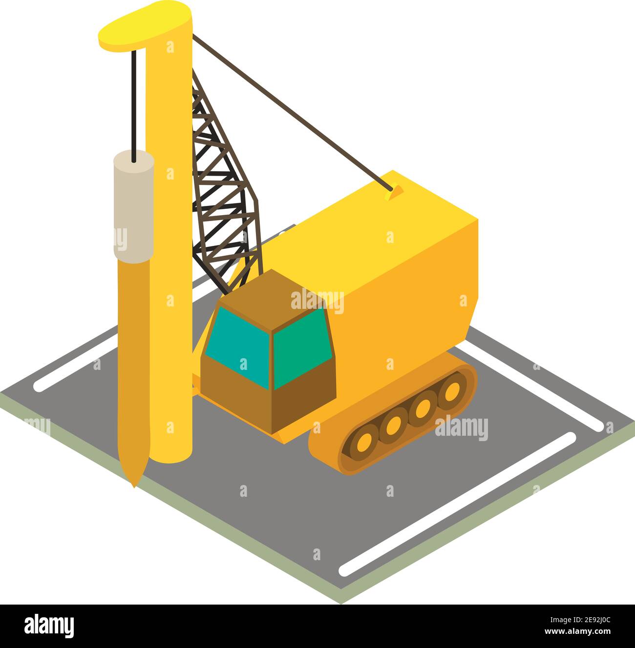 Drilling machine icon. Isometric illustration of drilling machine ...