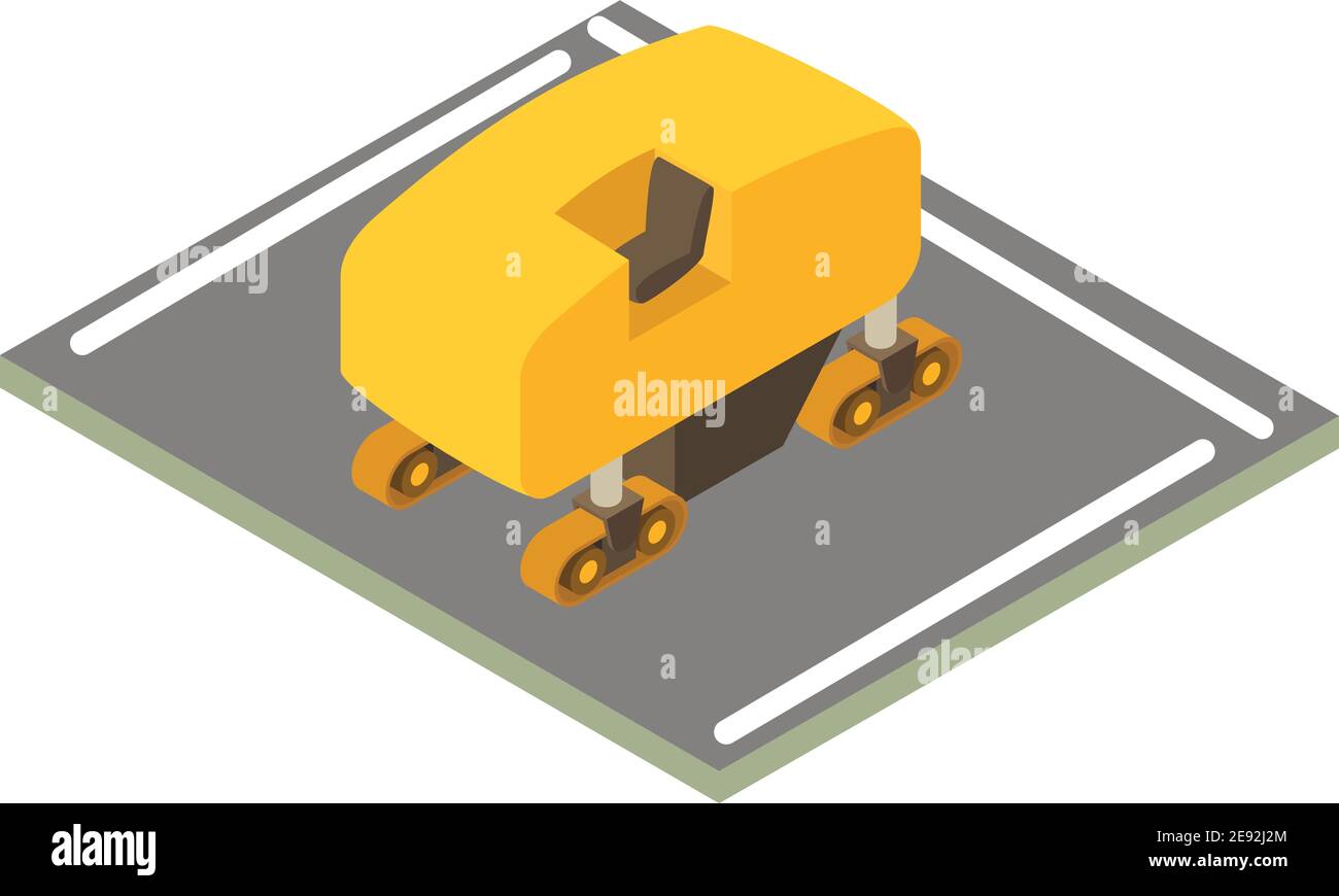 Resurfacing machine icon. Isometric illustration of resurfacing machine ...