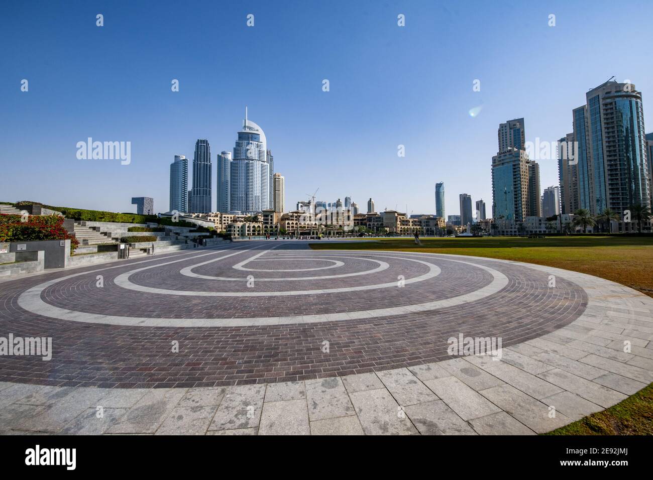 The united Arab emirates dubai "porcelain music square park Stock Photo ...