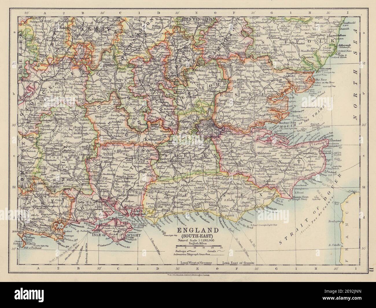 SOUTH EAST ENGLAND. Home counties. Thames valley & estuary. JOHNSTON ...