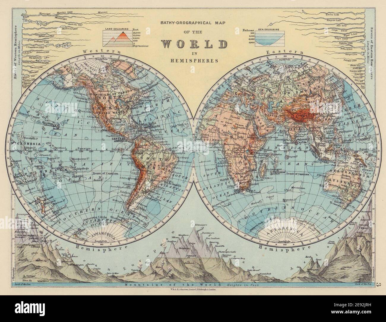 World Physical Map Rivers