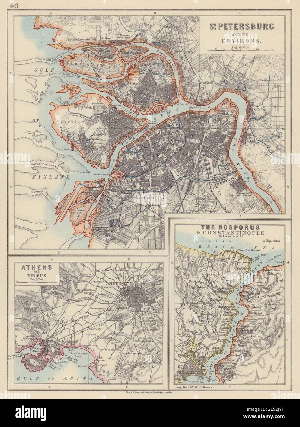 CITY PLANS. St Petersburg Athens Piraeus Istanbul Bosphorus. JOHNSTON ...