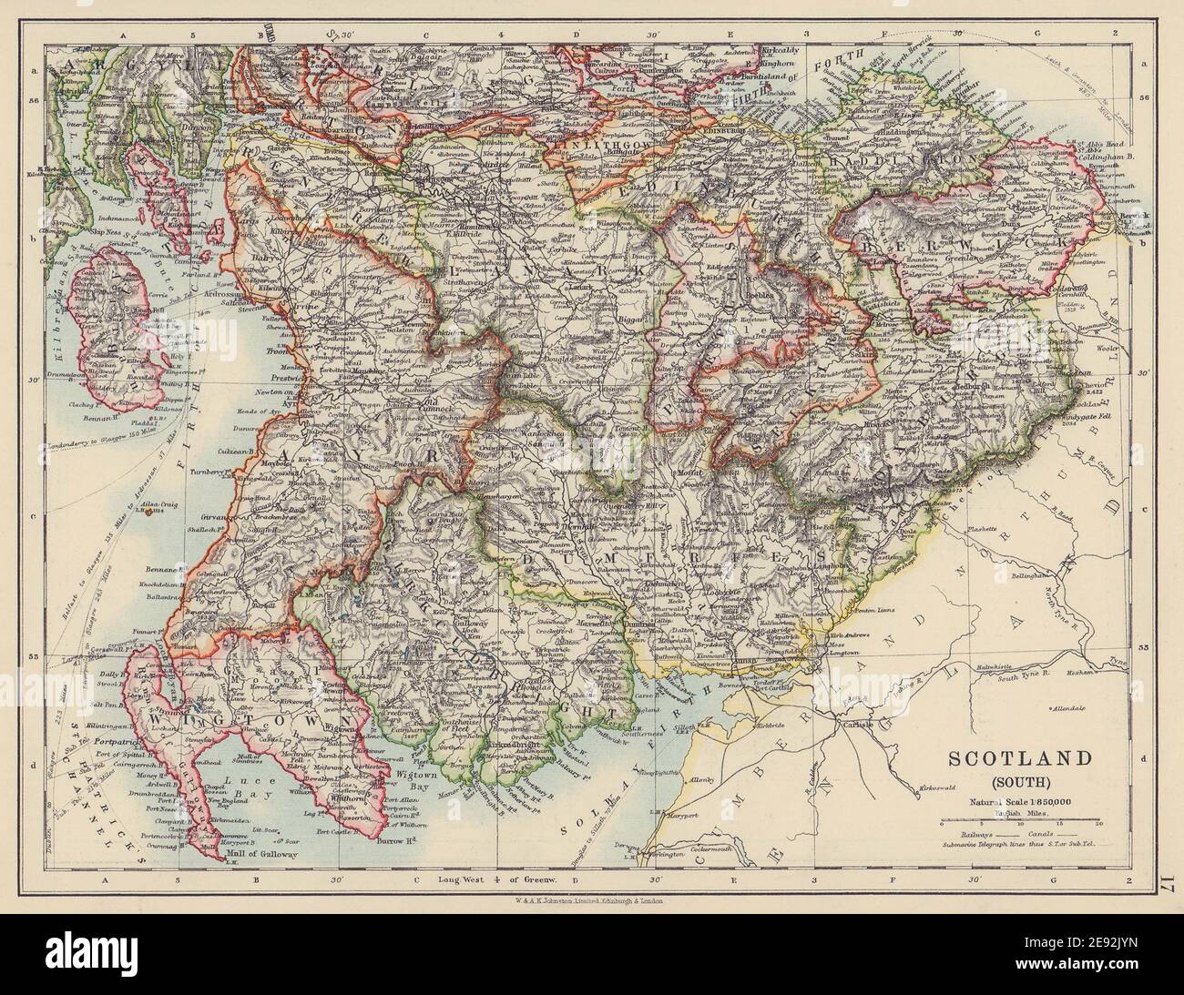SOUTH SCOTLAND. Dumfries Galloway Lothian Borders Lanark Ayr. JOHNSTON ...