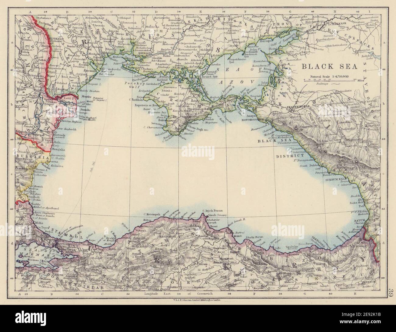 Old crimea map hi-res stock photography and images - Alamy