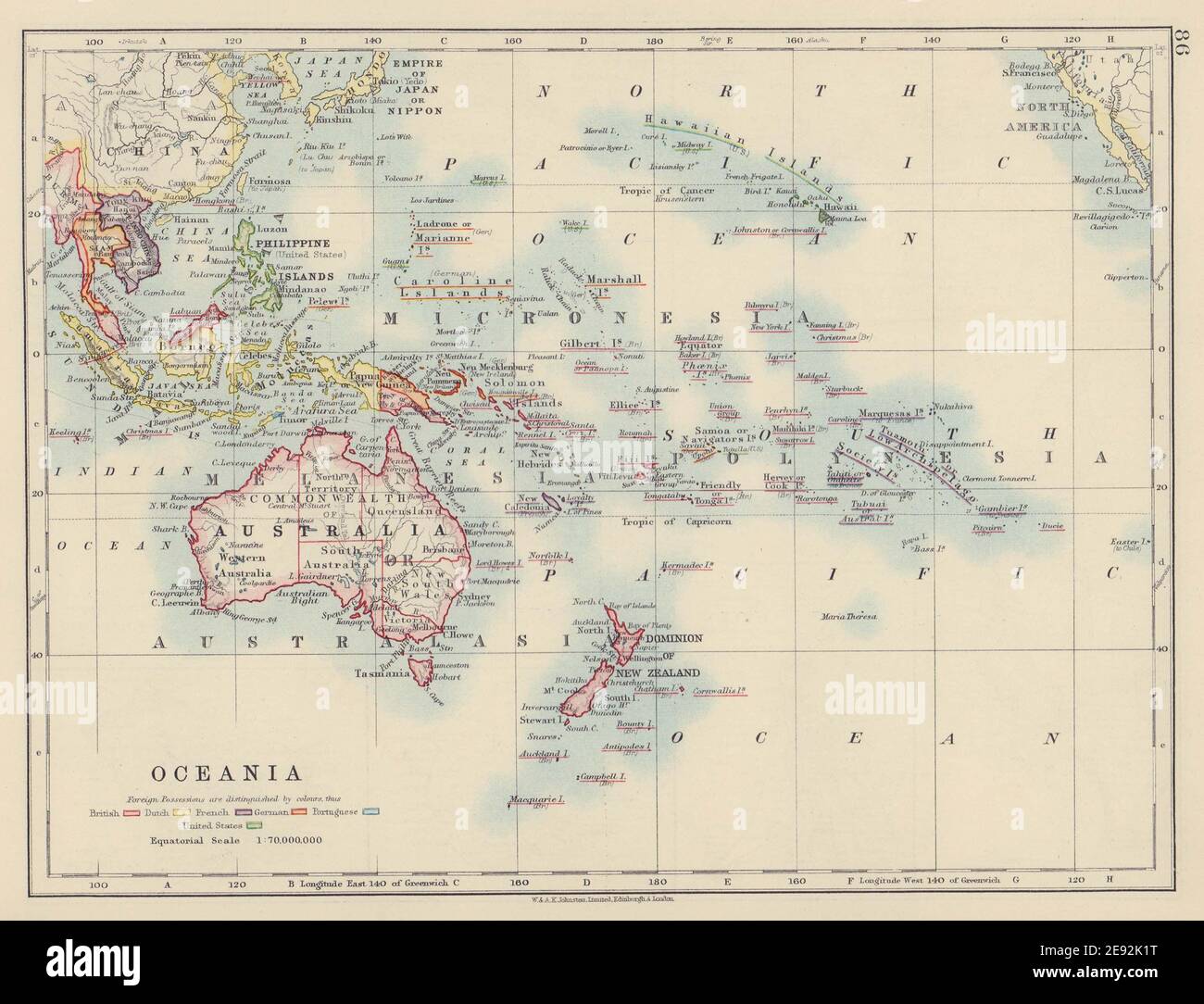 COLONIAL OCEANIA PACIFIC British Dutch Spanish French German Portuguese ...