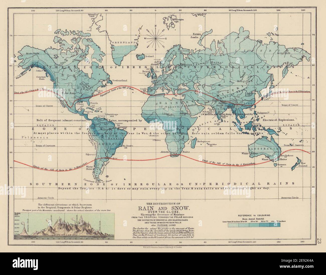 World rainfall map hi-res stock photography and images - Alamy