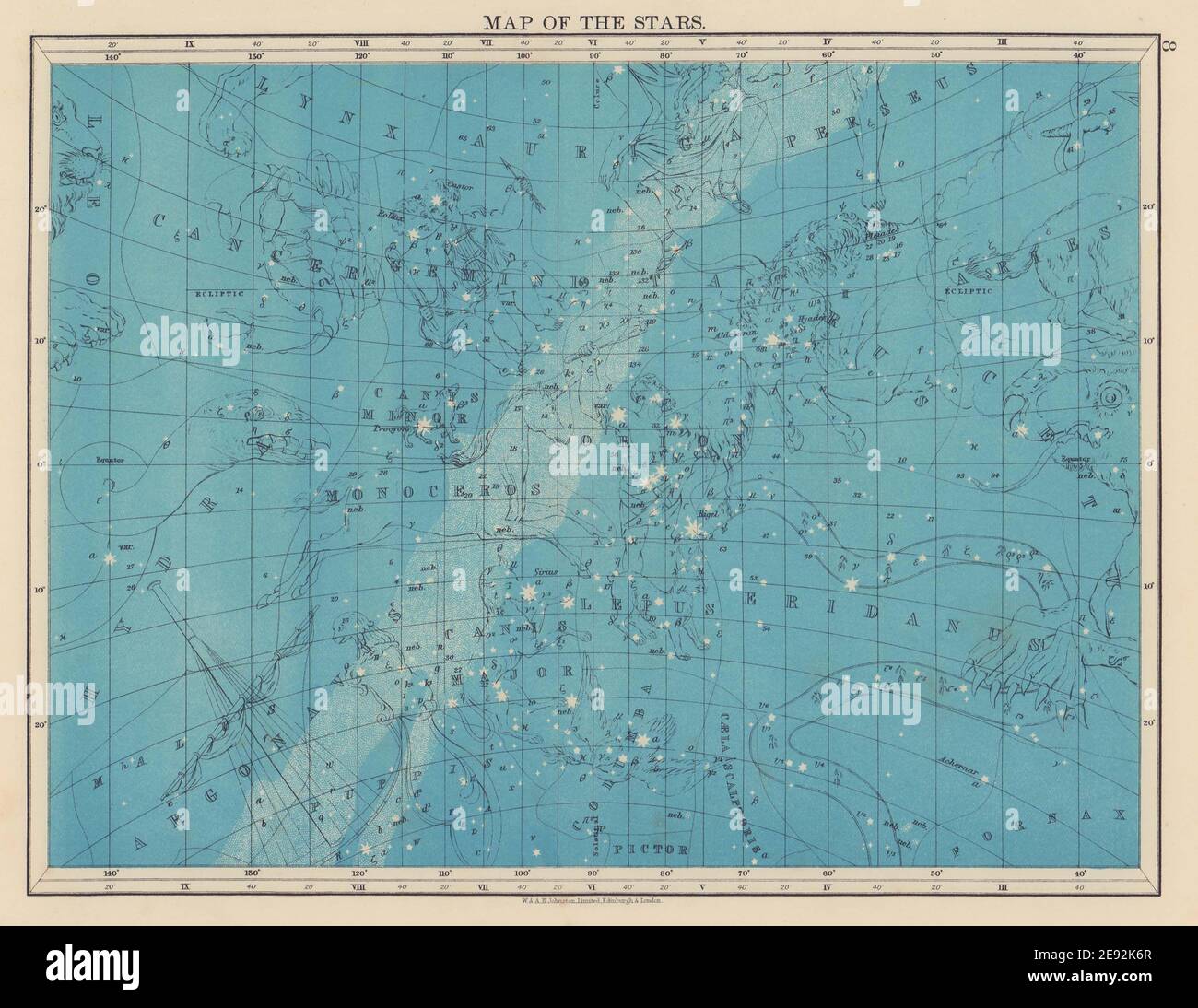 Map of orion hi-res stock photography and images - Alamy