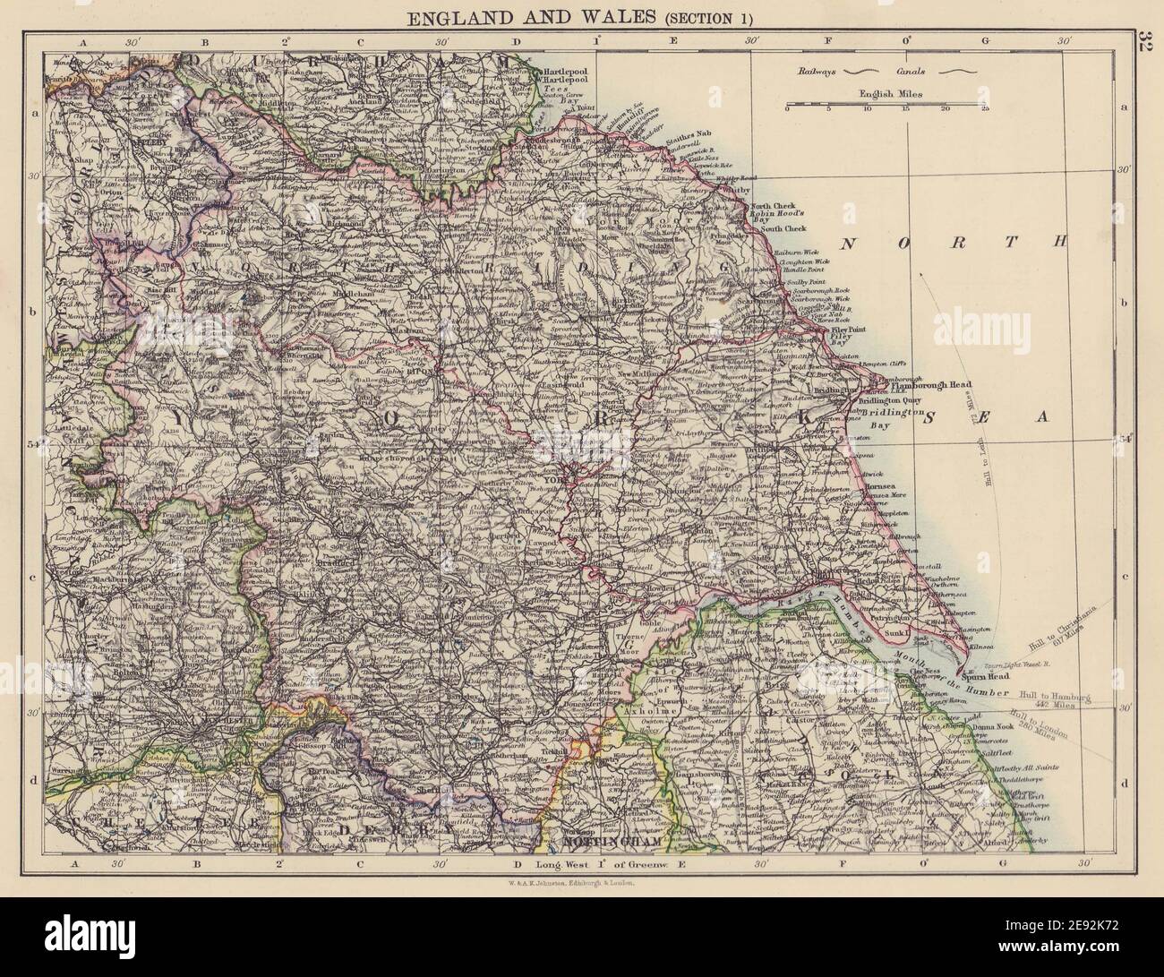 Vintage humber map hi-res stock photography and images - Alamy