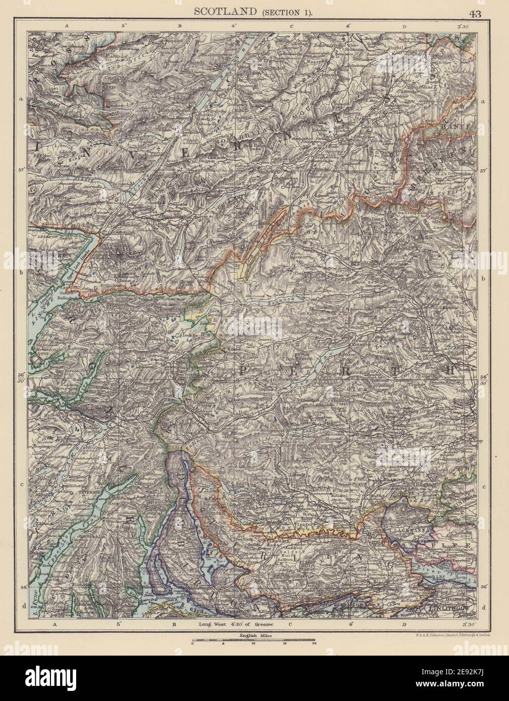 MID SCOTLAND. West Cairngorms Perthshire Invesrness-shire. JOHNSTON ...