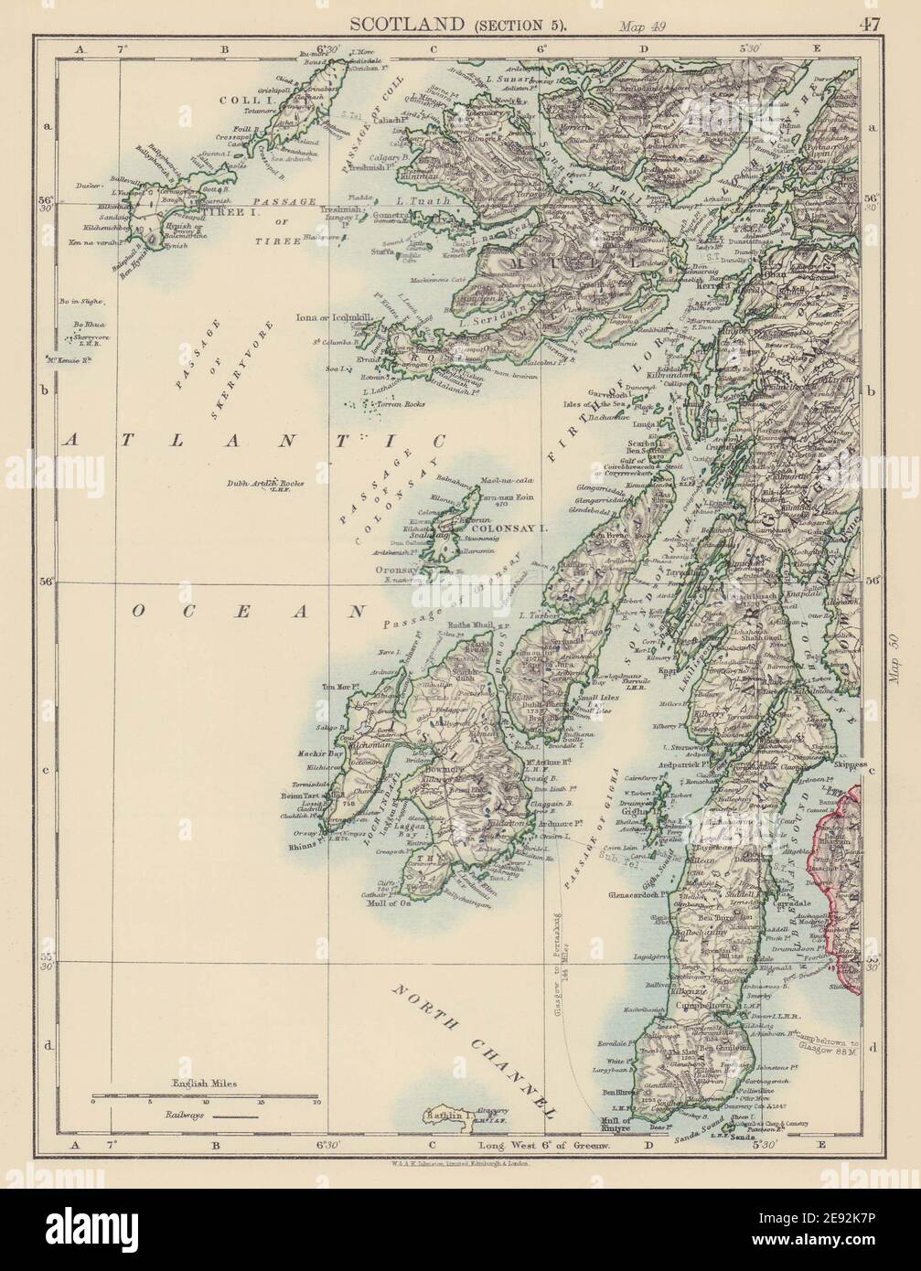 Inner hebrides map hi-res stock photography and images - Alamy