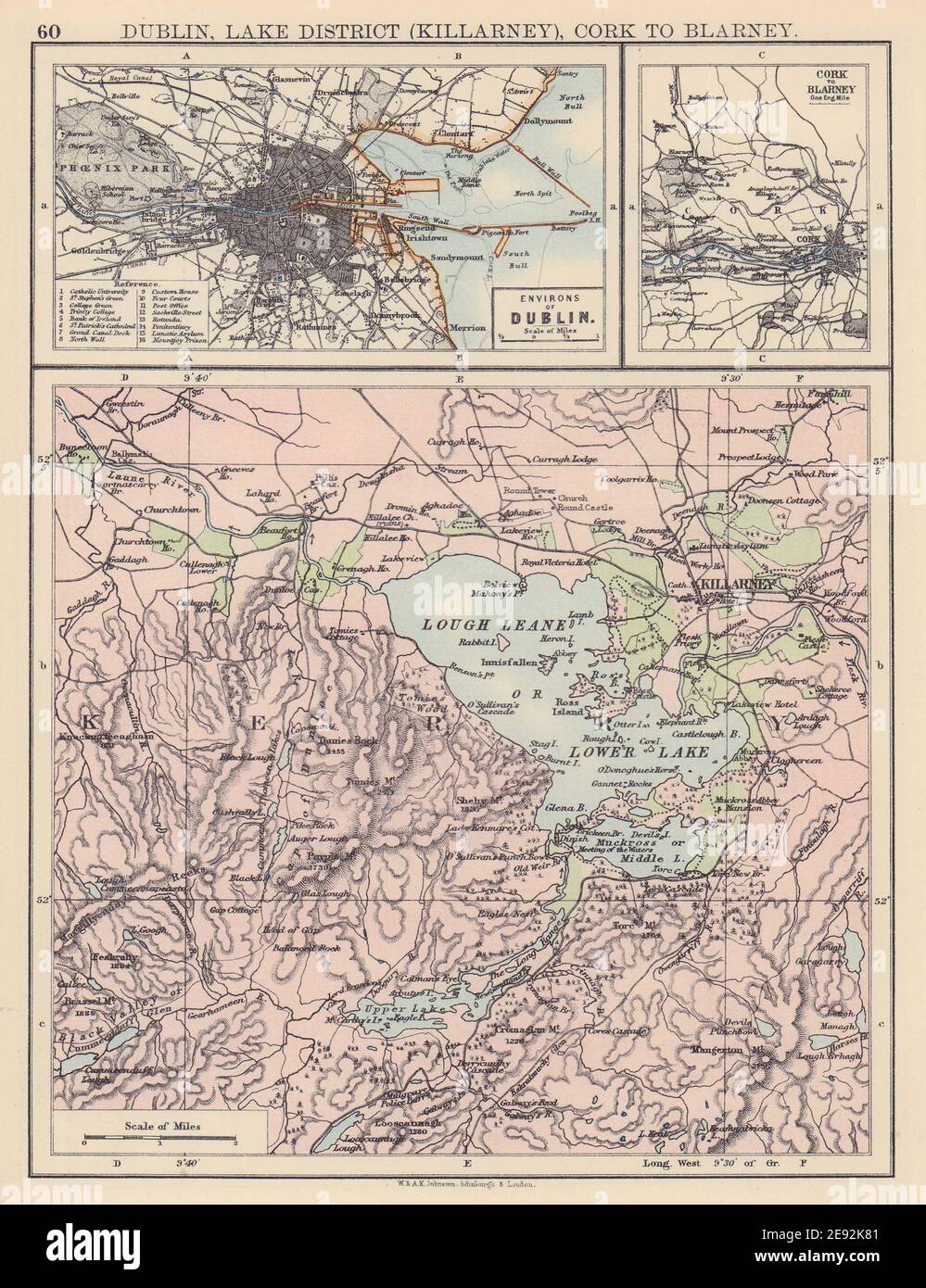Map of killarney hi-res stock photography and images - Alamy