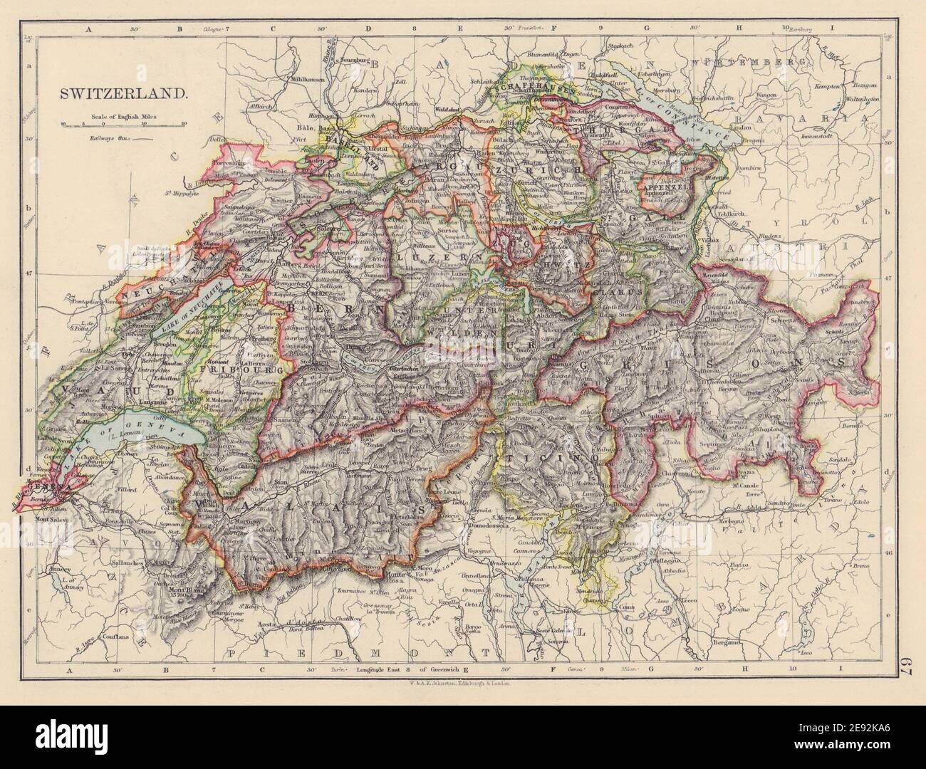 Map of the italian alps hi-res stock photography and images - Alamy
