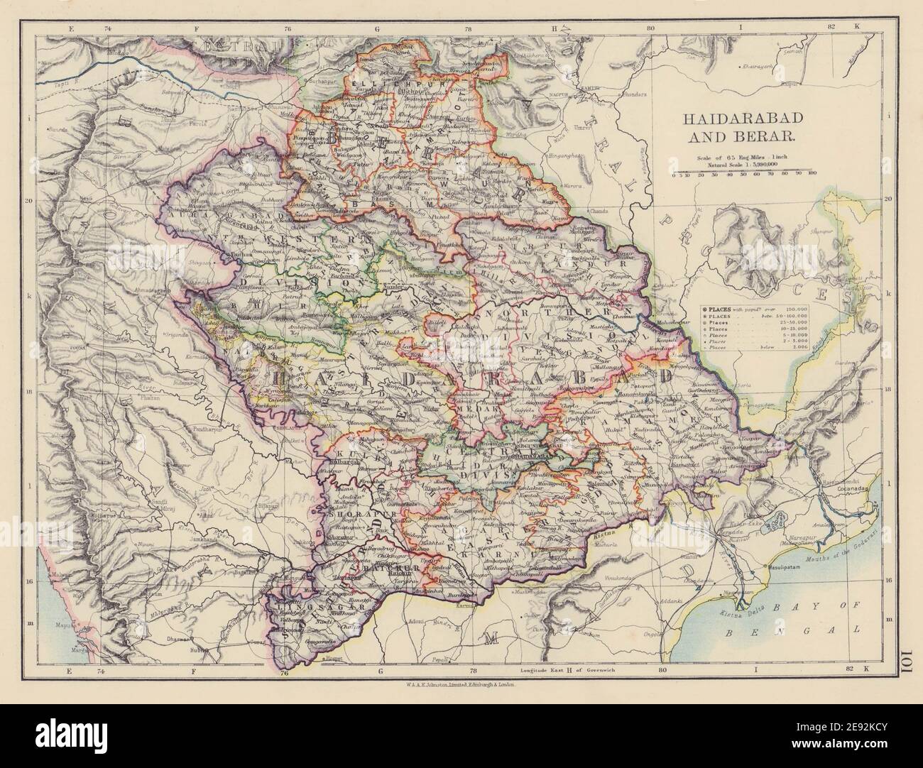 Hyderabad india map hi-res stock photography and images - Alamy