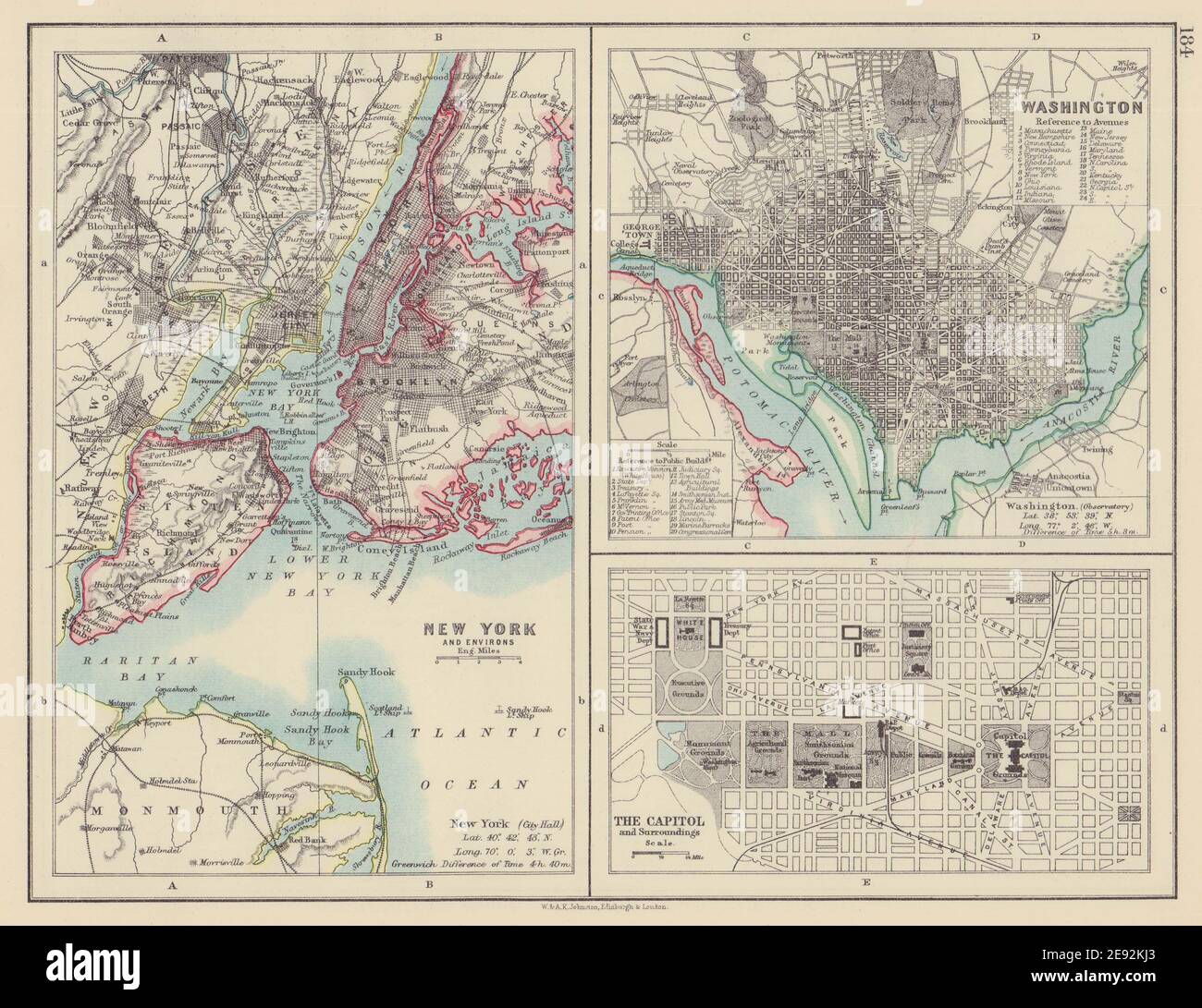 USA CITIES. New York City. Washington DC. The Capitol. JOHNSTON 1901 ...