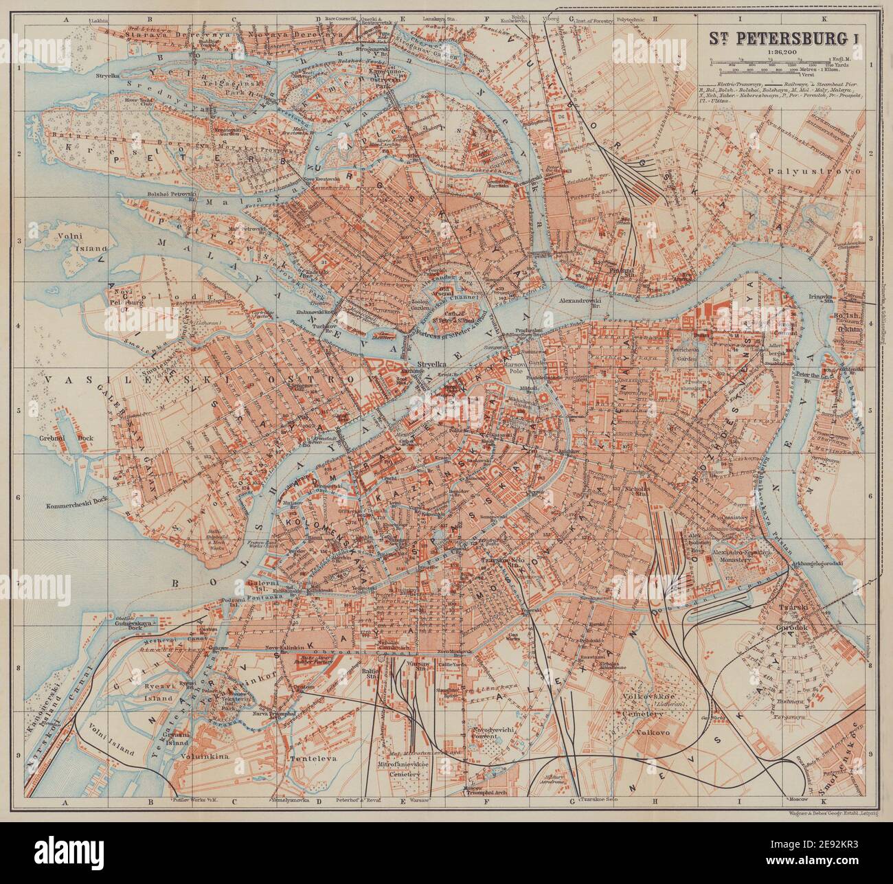 Petersburg city map hi-res stock photography and images - Alamy