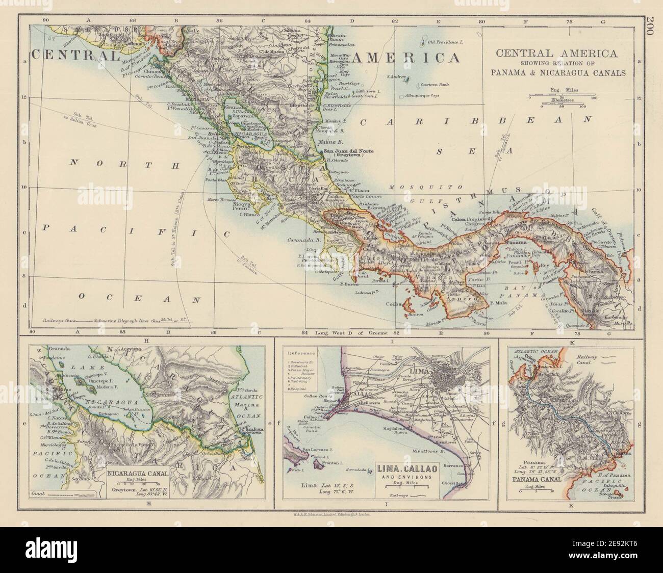 Map of lima hi-res stock photography and images - Alamy