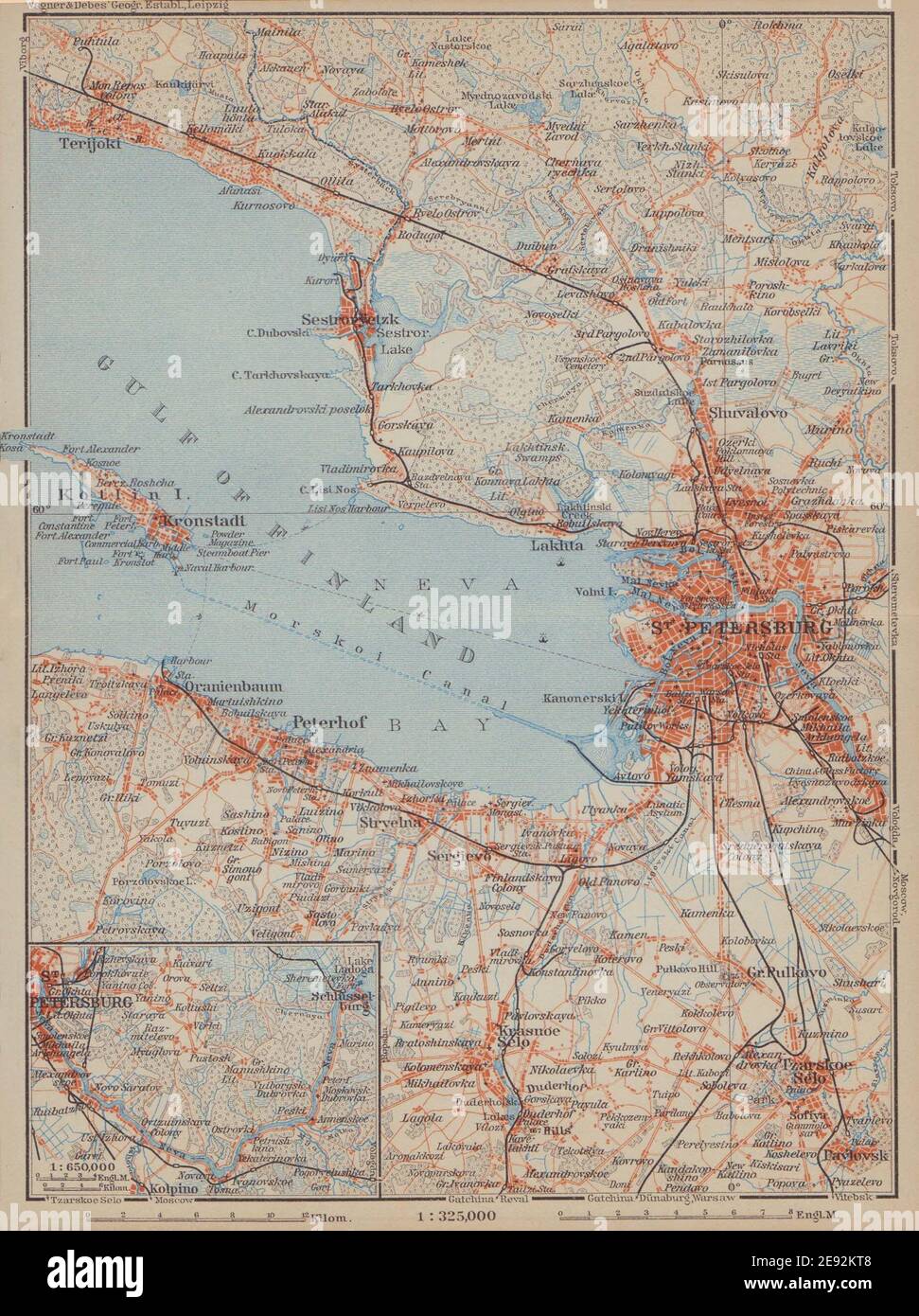 Map of st petersburg hi-res stock photography and images - Alamy