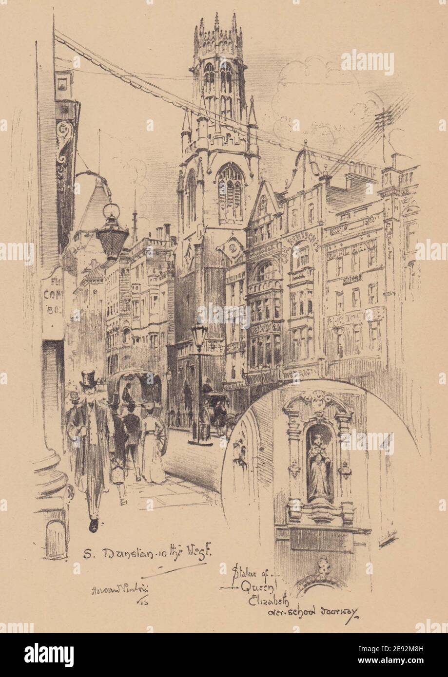 Statue queen elizabeth fleet street hi-res stock photography and images ...