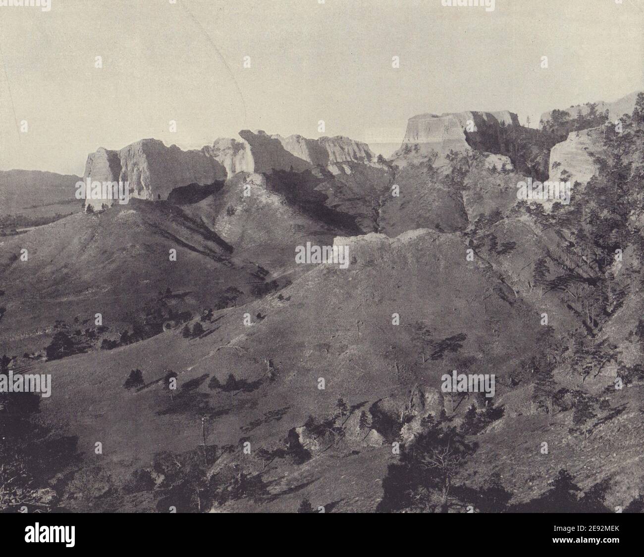 "Spanish Peaks" [Scotts Bluff National Monument], Nebraska. STODDARD ...