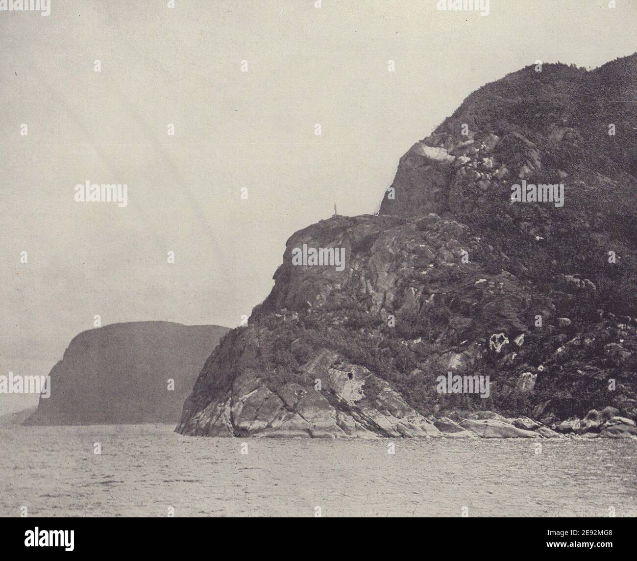 Cape Trinity, Saguenay River, Quebec. STODDARD 1895 old antique print ...