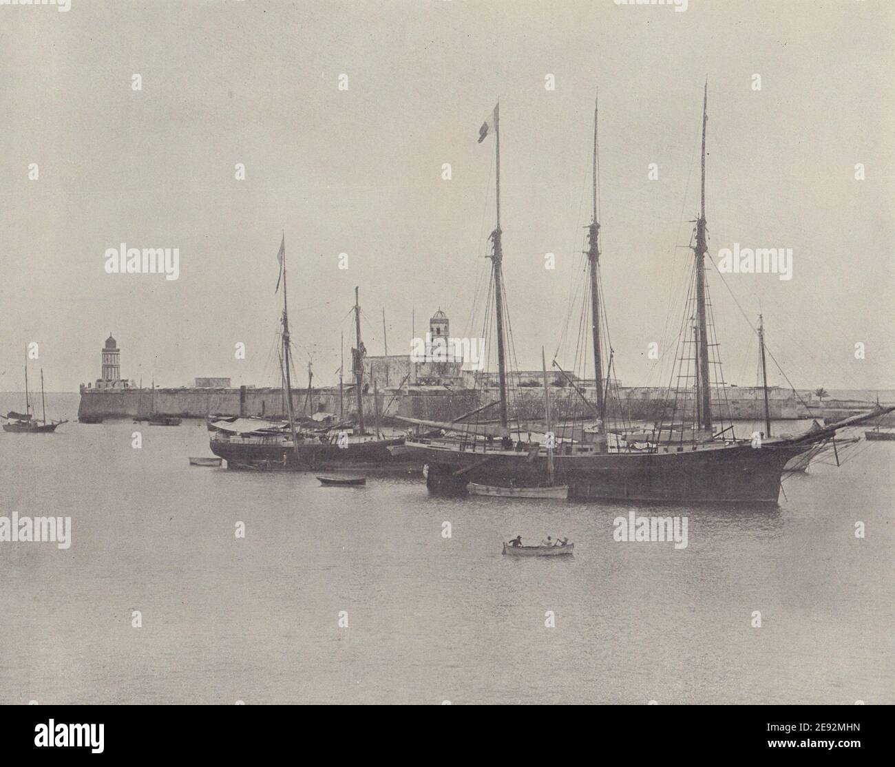 The fort of San Juan de Ulua and the City of Veracruz. Mexico. STODDARD ...