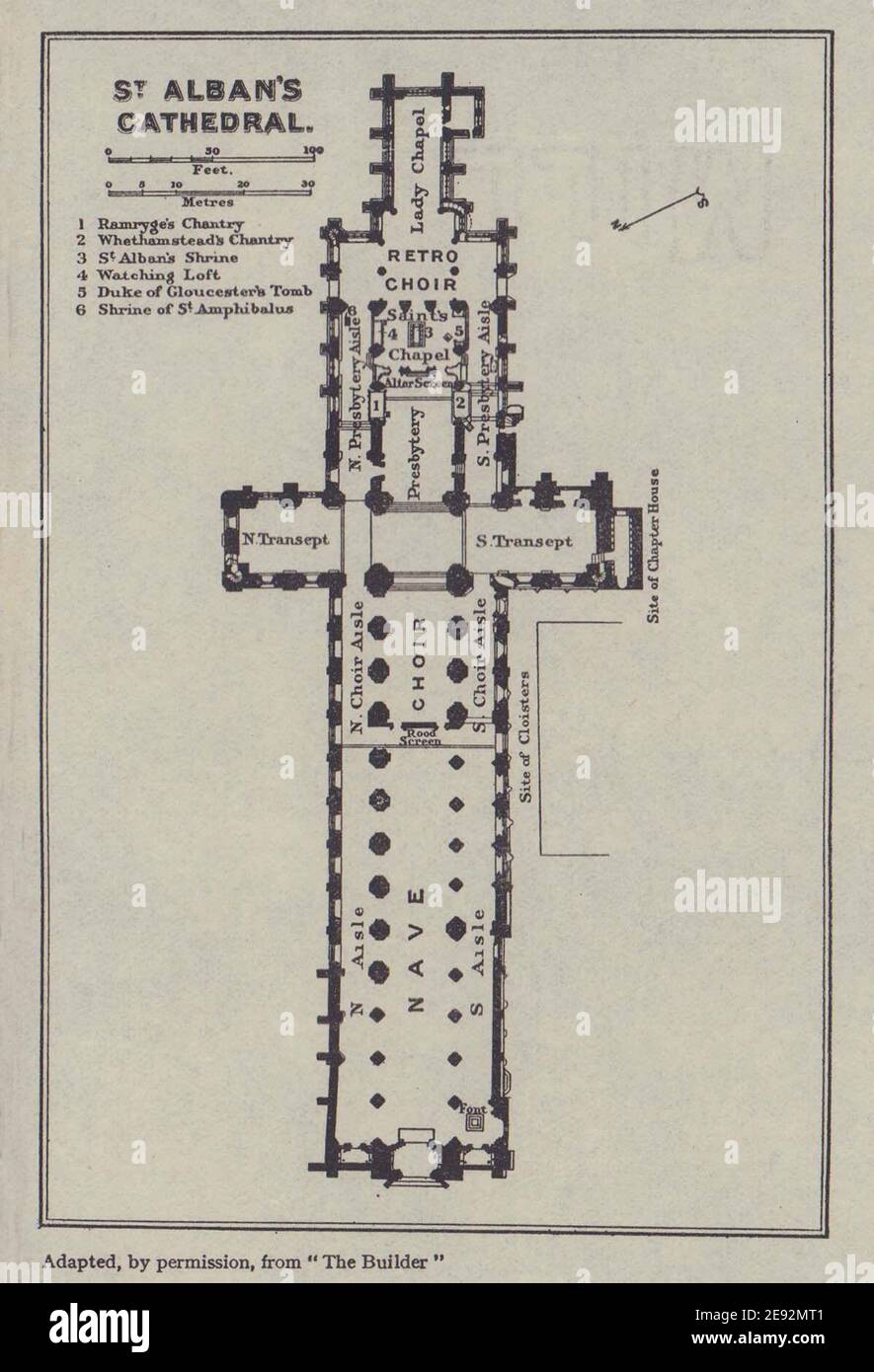 St Albans Hertfordshire Map High Resolution Stock Photography and ...