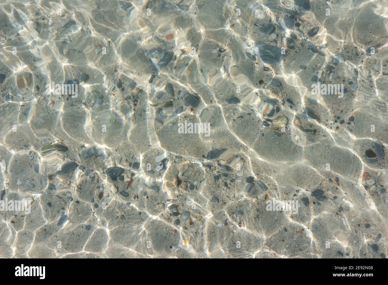 The water surface is so clear that you can see through and see the ...