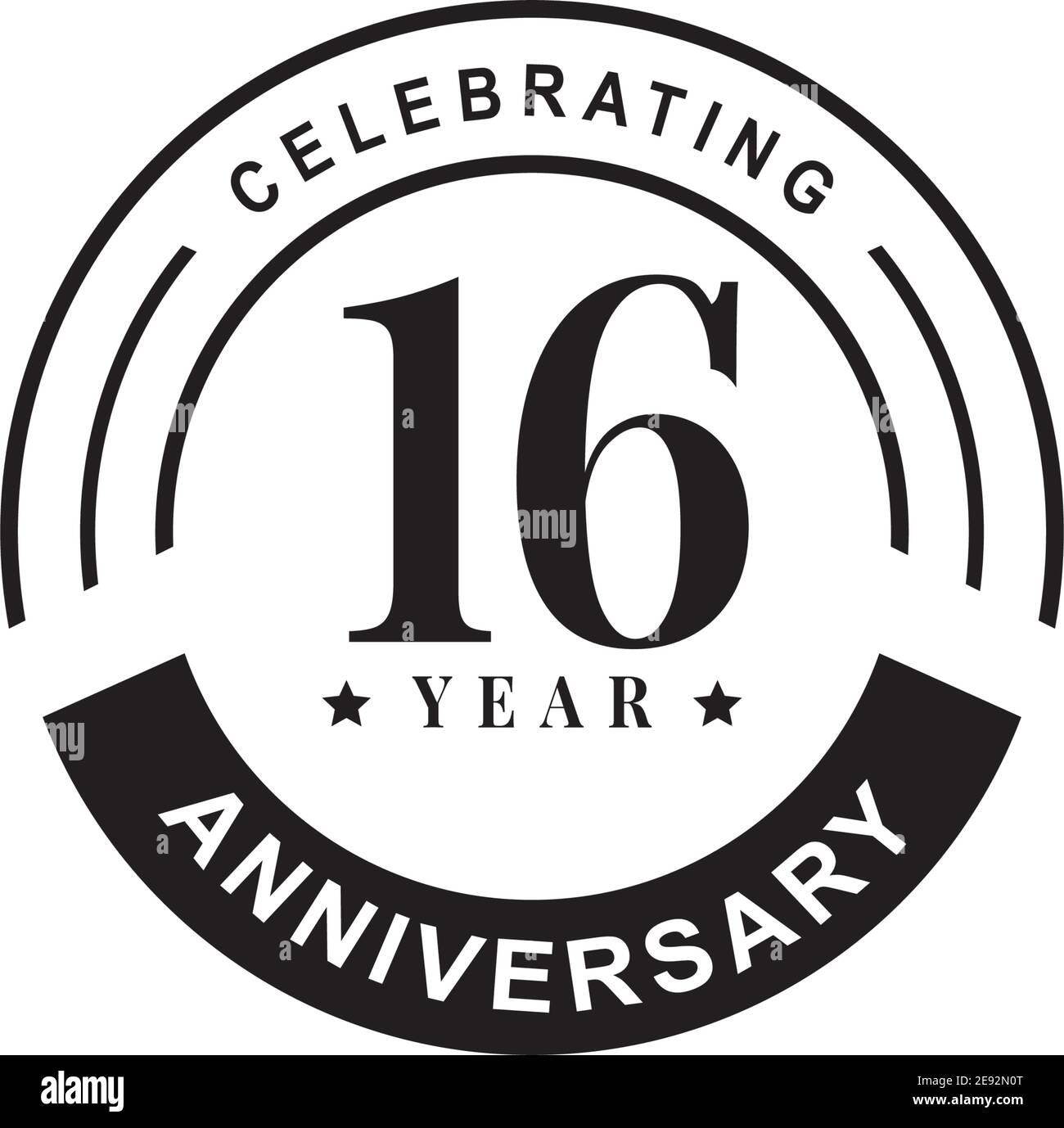 16 years birthday logo Cut Out Stock Images & Pictures - Alamy