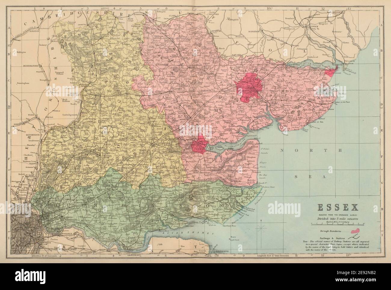 Essex plan hi-res stock photography and images - Alamy