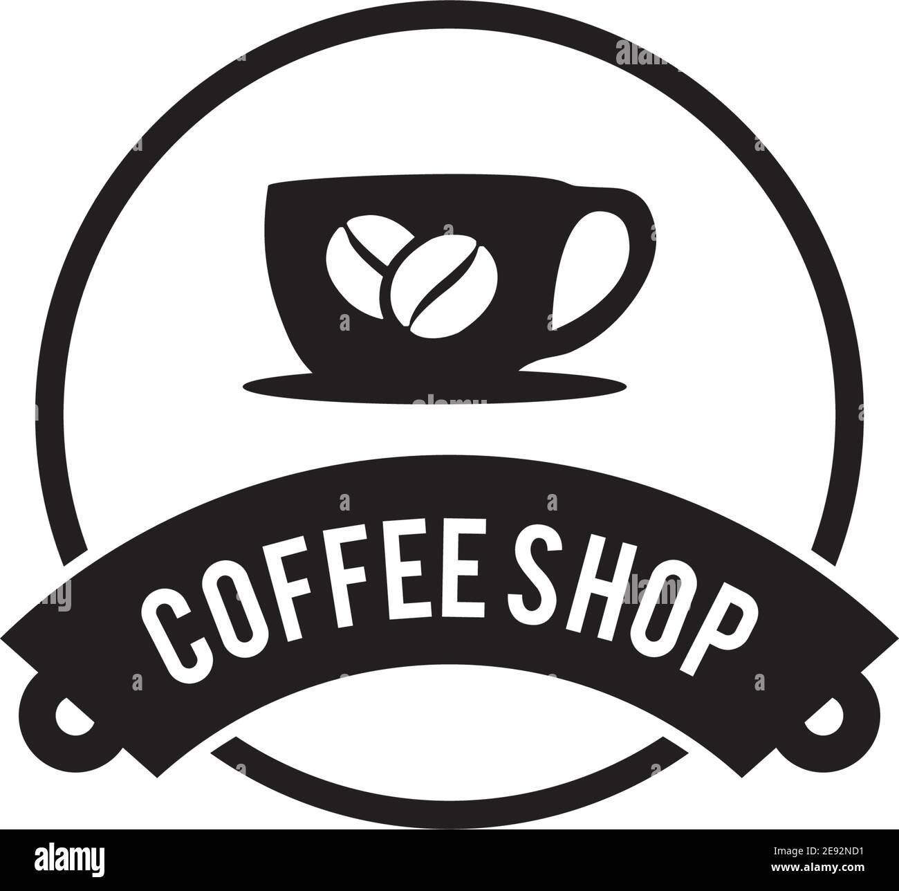 Coffee shop logo design vector illustration template Stock Vector Image ...
