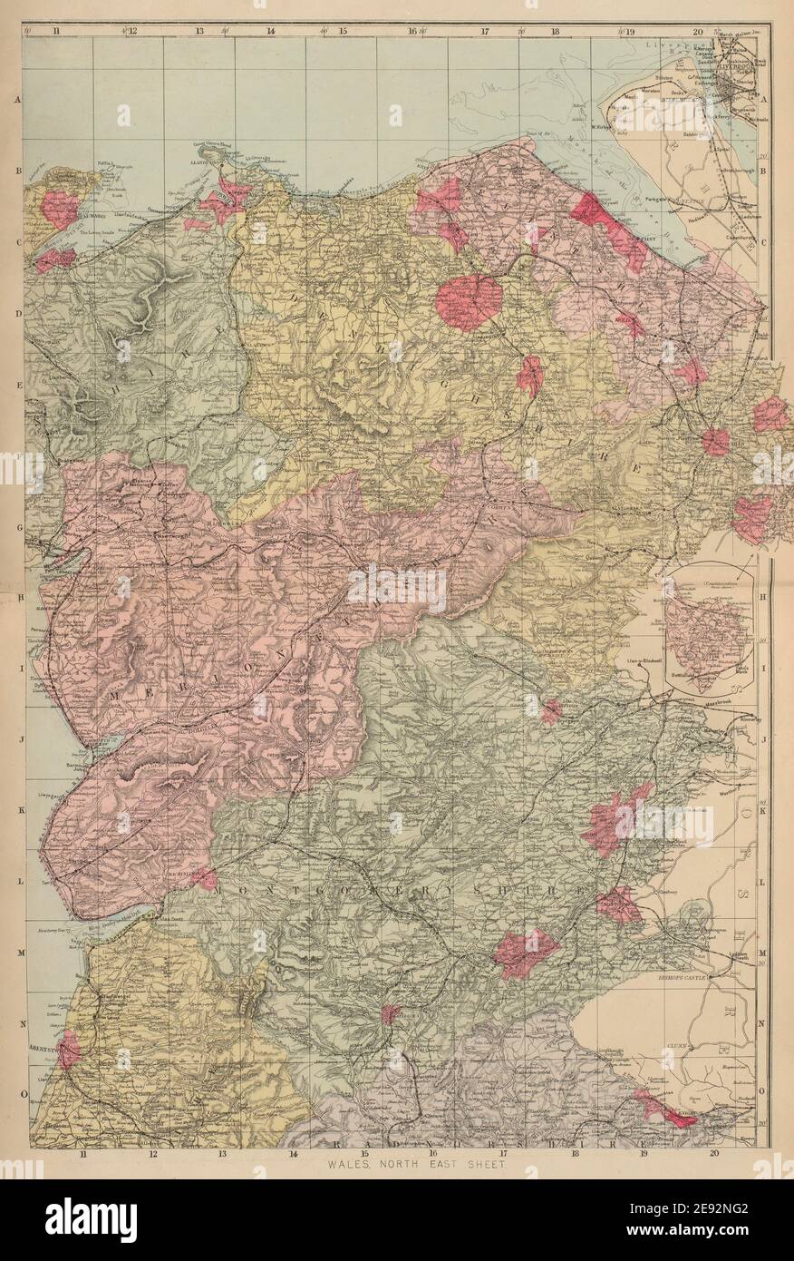Map of denbigh hi-res stock photography and images - Alamy