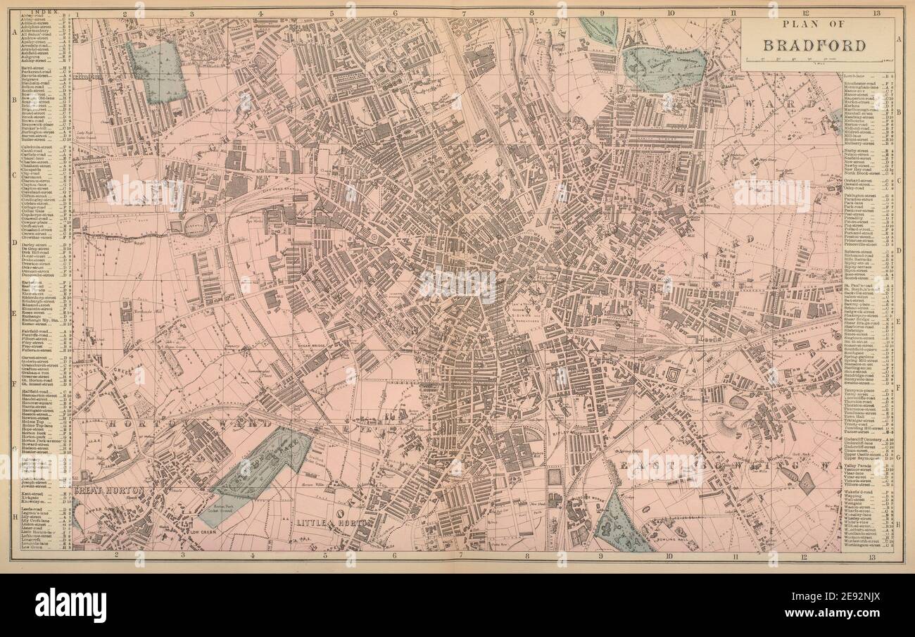 Manningham map hi-res stock photography and images - Alamy